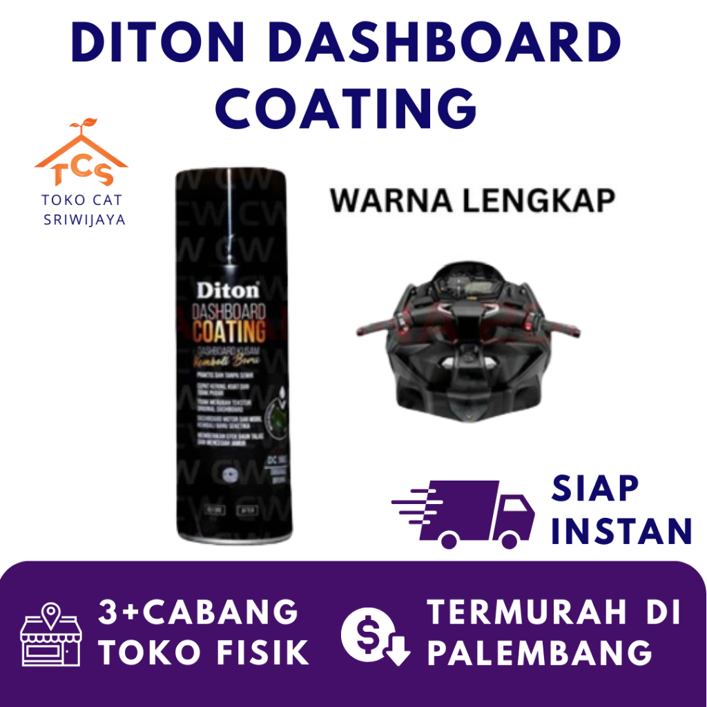 Jual DITON DASHBOARD COATING 400 CC WARNA LENGKAP | Shopee Indonesia