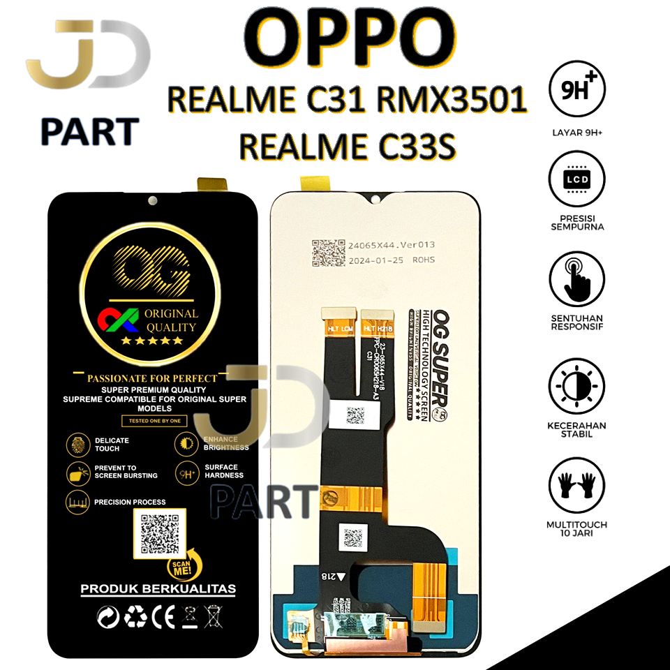 Jual LCD TOUCHSCREEN REALME C31 RMX3501 - REALME C33S LCD TS FULLSET ...