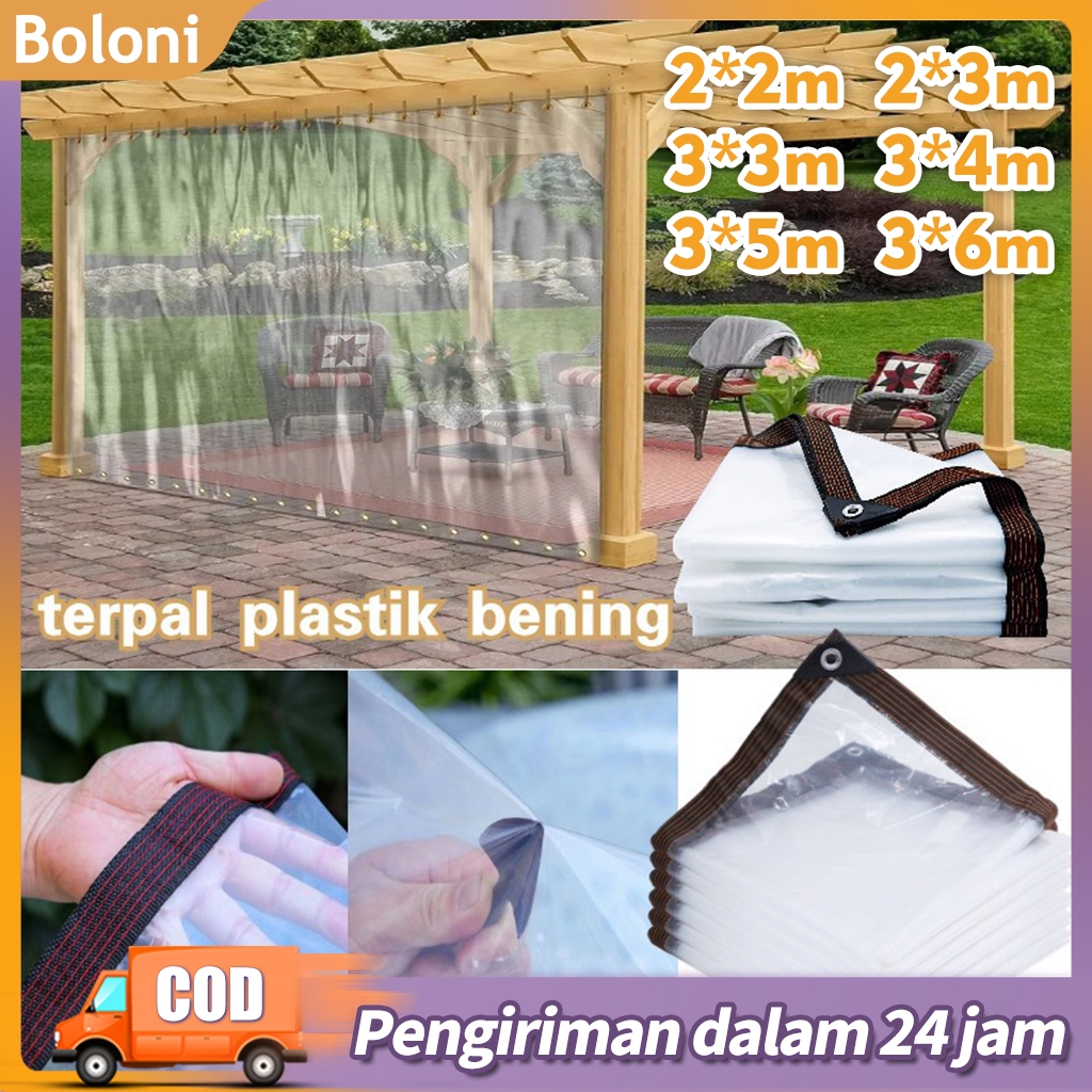 Jual 【COD】Terpal Plastik Bening /Lembaran Hujan Tahan Air Plastik ...