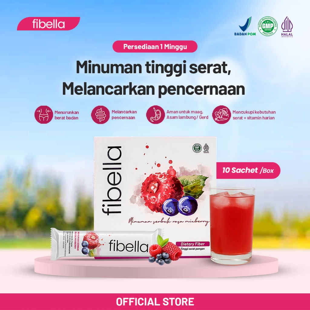 Jual Fibella Fiber - 1 Box ( isi 10 Sachet ) | Shopee Indonesia