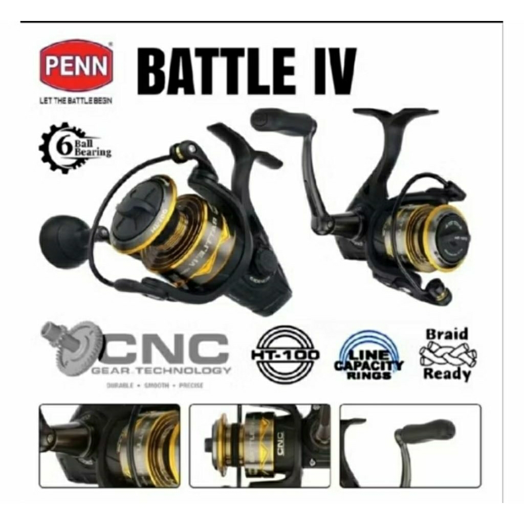 Jual REEL PENN BATTLE IV Dx | PENN BATTLE IV | METAL BODY | spinning ...