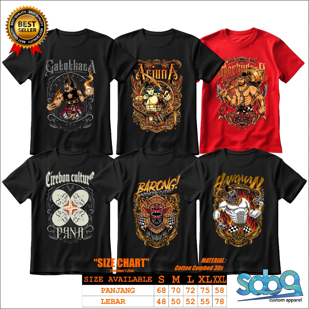 Jual KAOS BAJU DISTRO WAYANG BIMA WERKUDORO - KAOS BUDAYA INDONESIA ...
