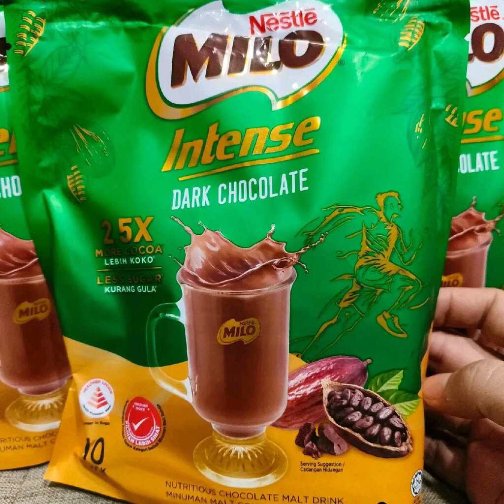 Jual Milo Intense Dark Choco Original Malaysia 10stick - Coklat Hitam ...