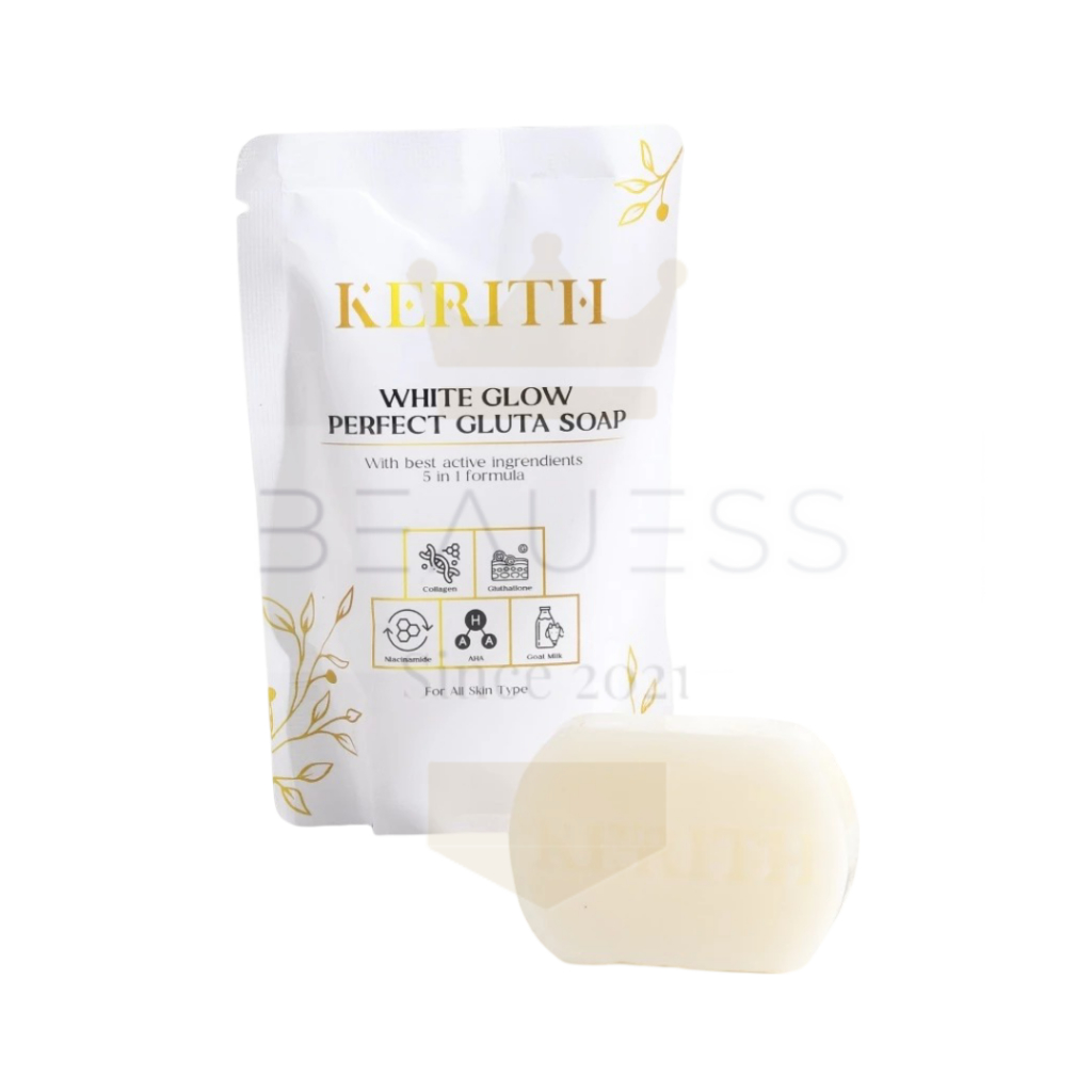 Jual KERITH WHITE GLOW PERFECT GLUTA SOAP 60gr | Shopee Indonesia