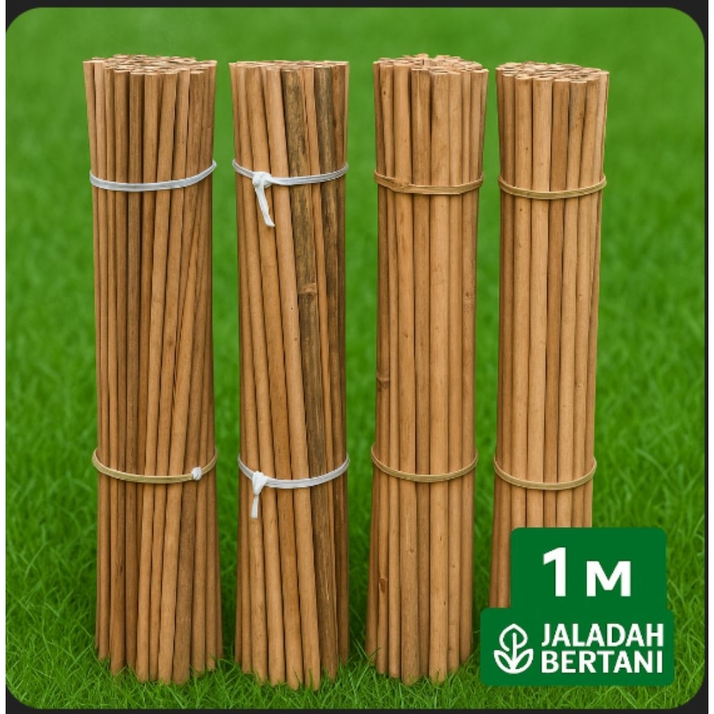 Jual lanjaran bambu belah untuk tanaman 5biji | Shopee Indonesia