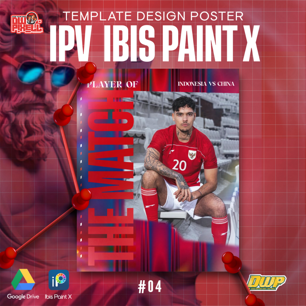 Jual Template Poster Man OF The Match Sepakbola - Desain Ibis Paint X | Shopee Indonesia