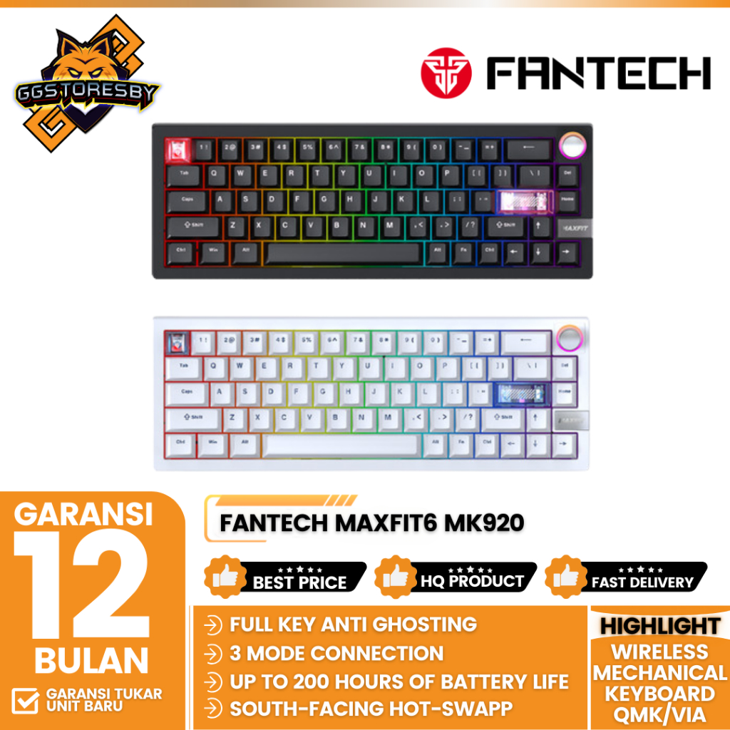 Jual Fantech Maxfit6 / Maxfit-6 / Mk920 / Mk-920 Wireless Mechanical ...