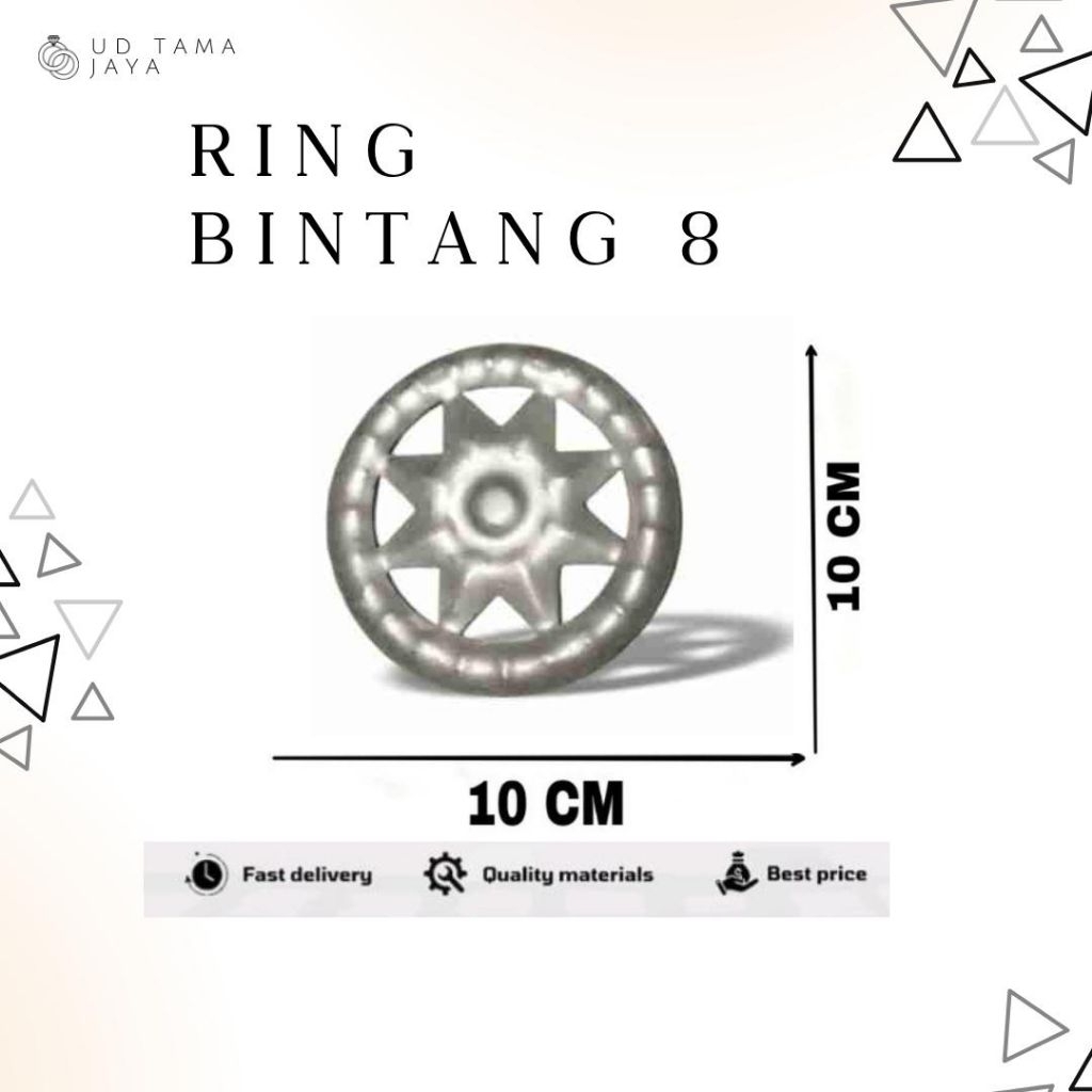 Jual Ring bintang 8 aksesoris pagar tralis canopi relling balkon ...