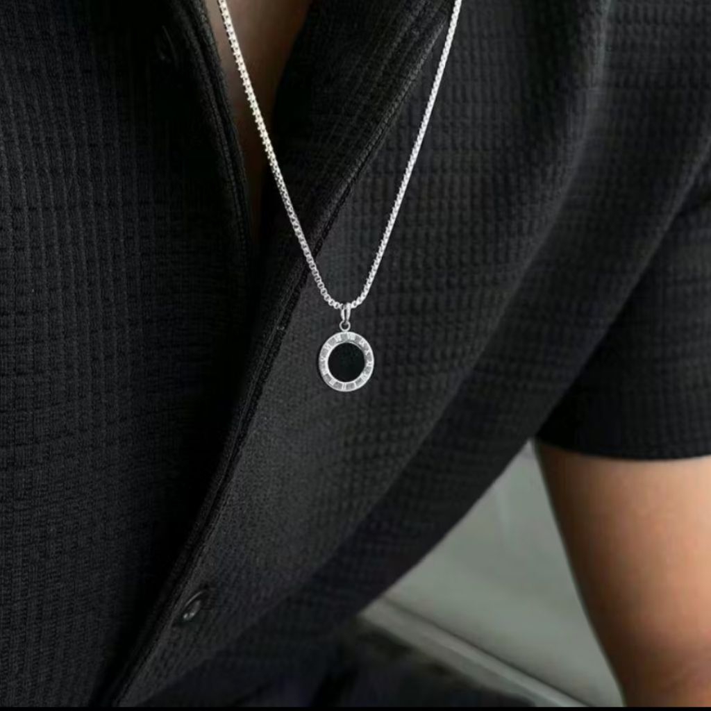 Jual kalung titanium pria dan wanita anti karat model rantai liontin ...
