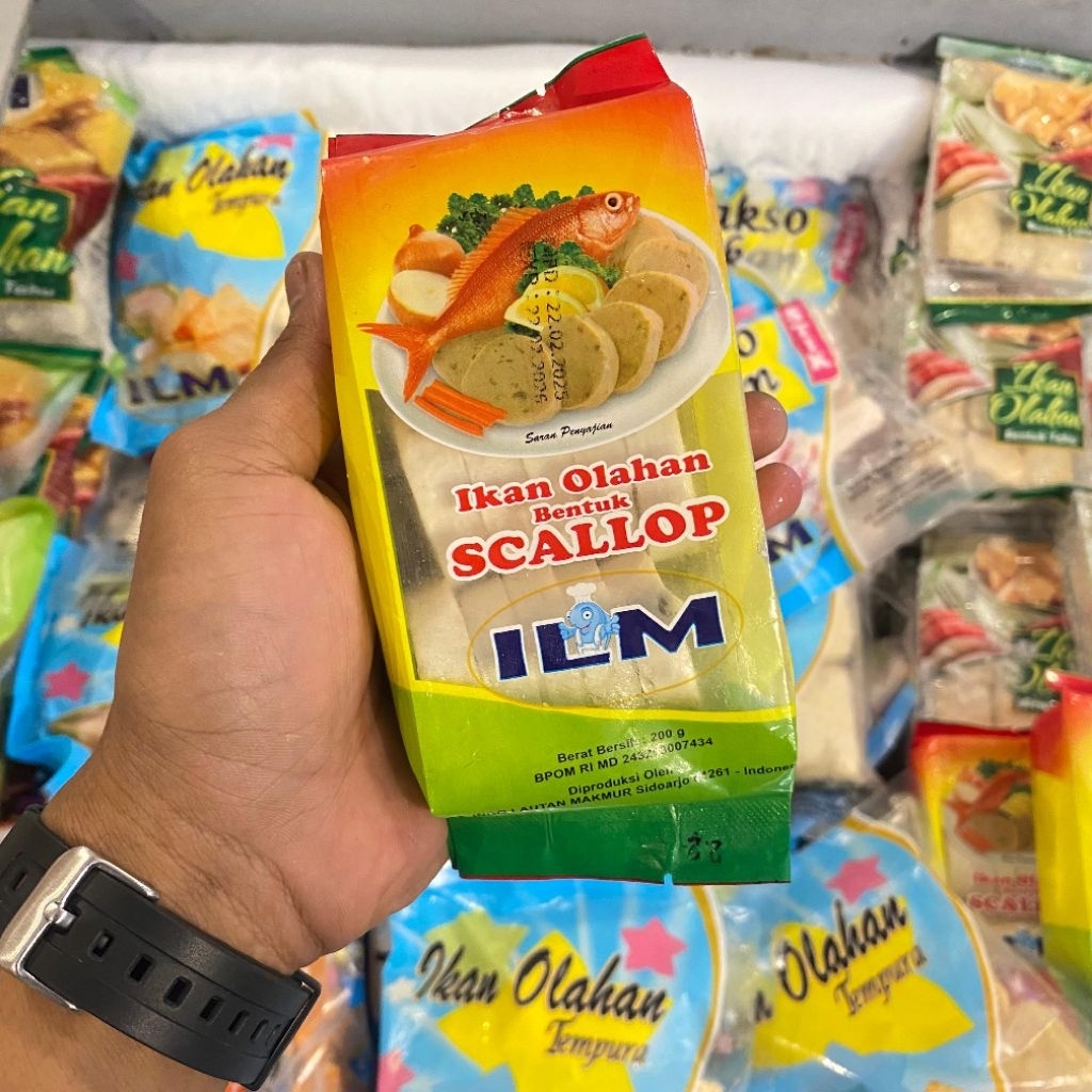 Jual ILM - OLAHAN IKAN SCALLOP PREMIUM 200 GR | Shopee Indonesia