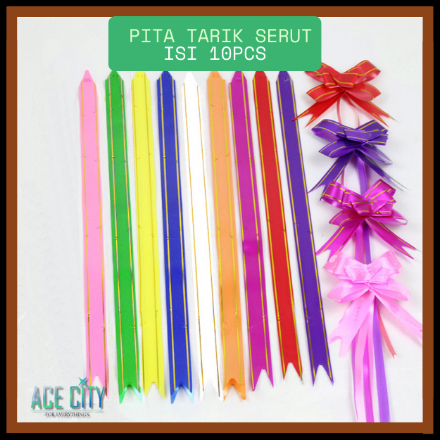 Jual (1 Pack isi10pcs) Pita Tarik Serut Lis Emas / Ukuran 18cm - 30cm ...