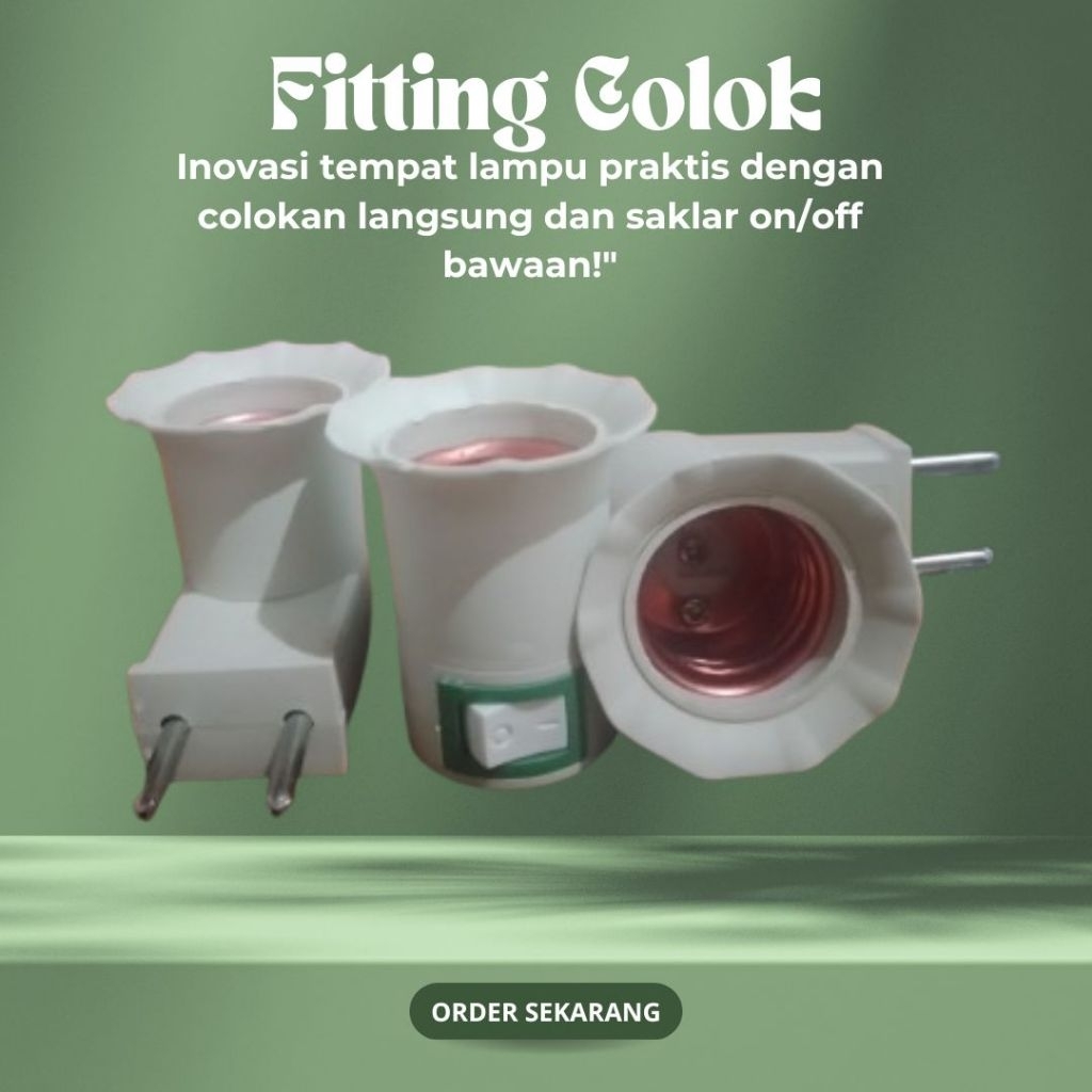 Jual Fitting Colok Saklar Lampu | Fitting Lampu Colokan Langsung ...