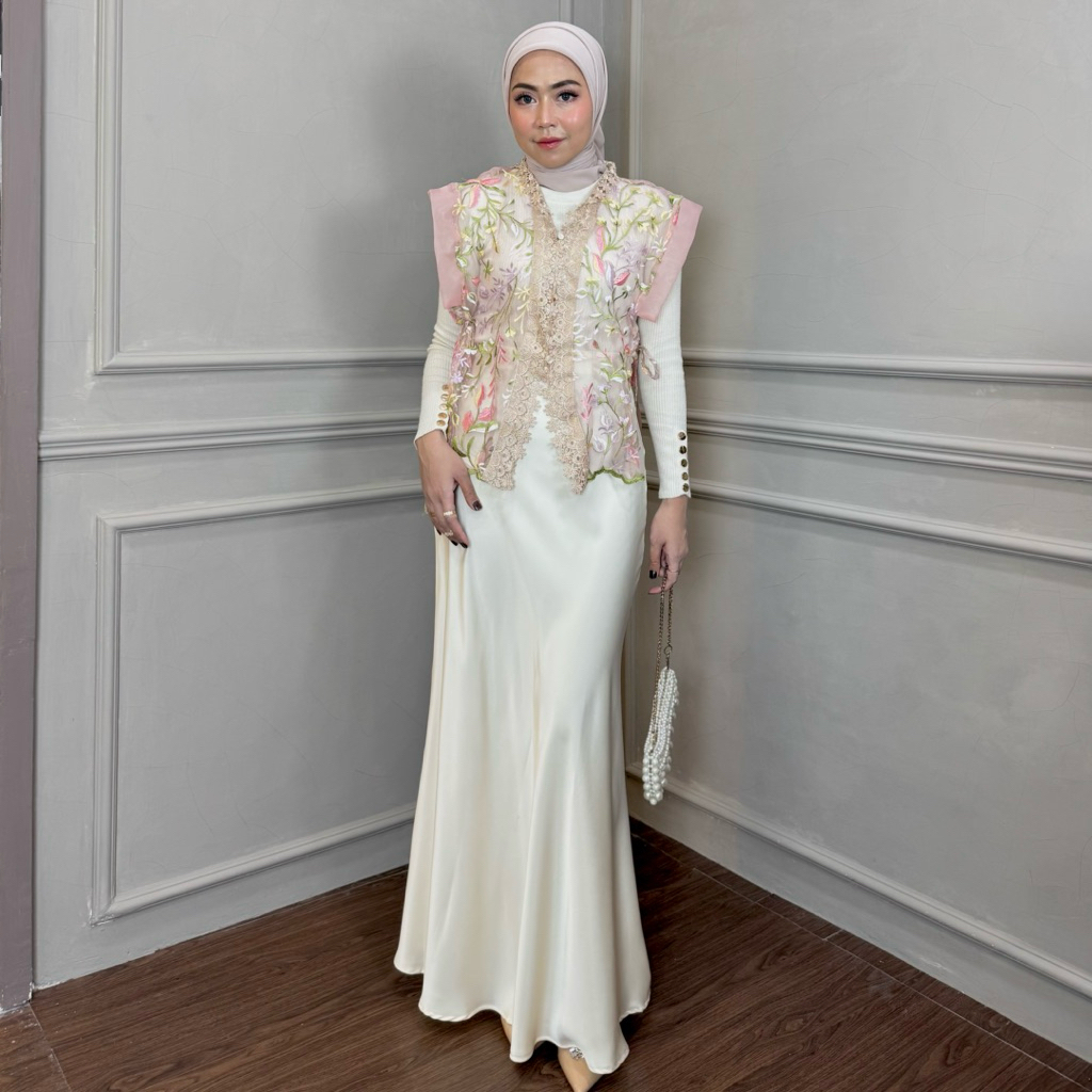 Jual Alur Outer Brukat Simple Kondangan Mix Organza Elegant | Shopee ...