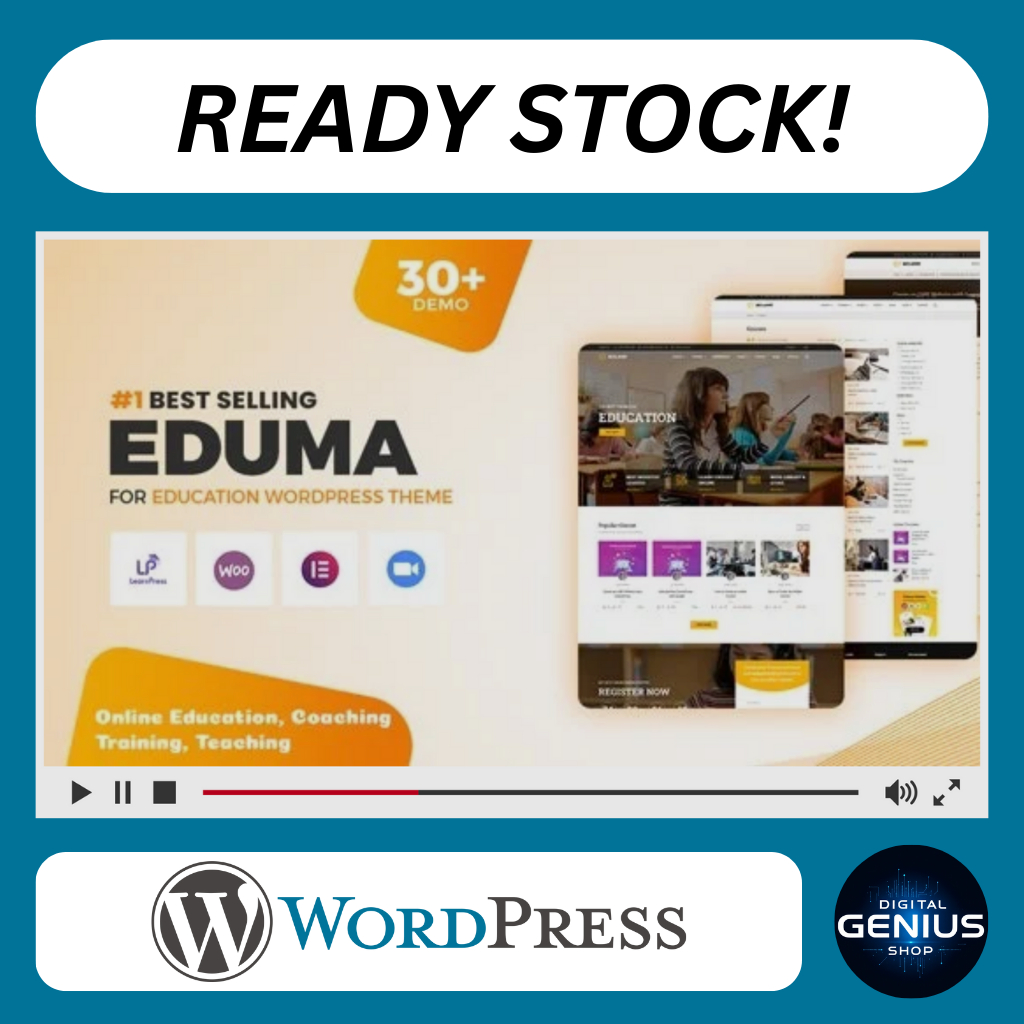 Jual Eduma Education WordPress Theme Lifetime Update + Unlimited Domain | Shopee Indonesia