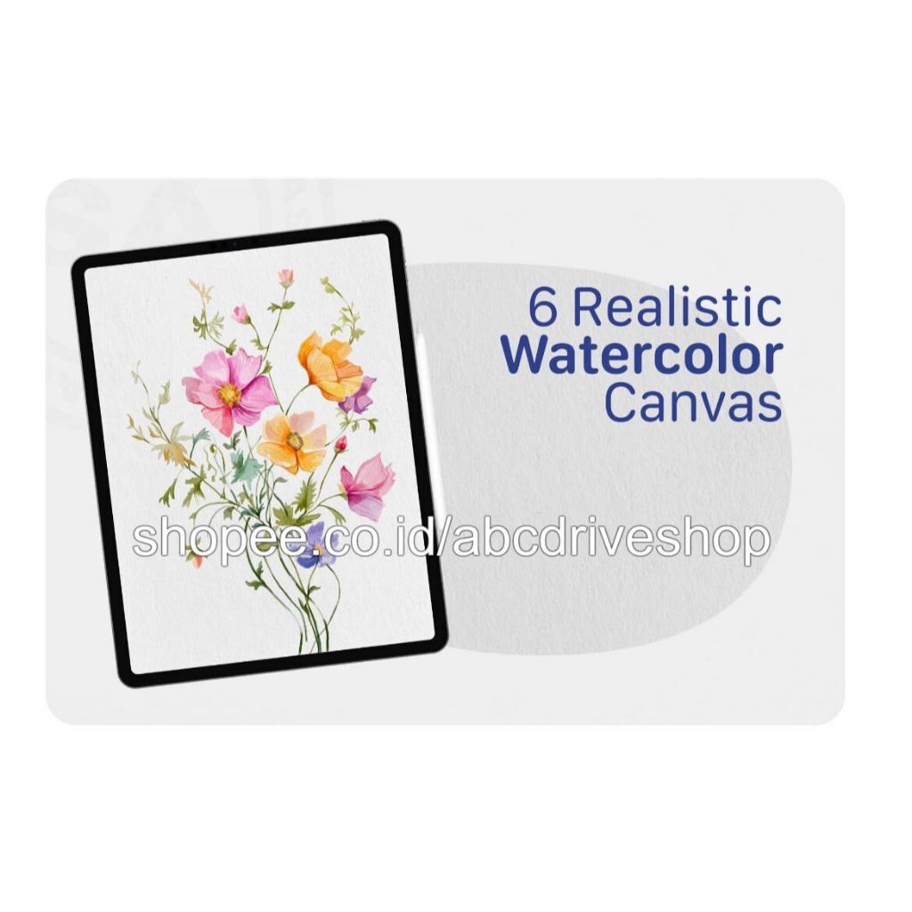 Jual Procreate Canvas - 6 Realistic Watercolor Canvas | Shopee Indonesia