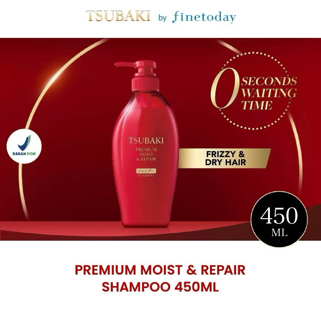 Jual TSUBAKI PREMIUM MOIST & REPAIR SHAMPOO 450ml (MERAH) | Shopee Indonesia