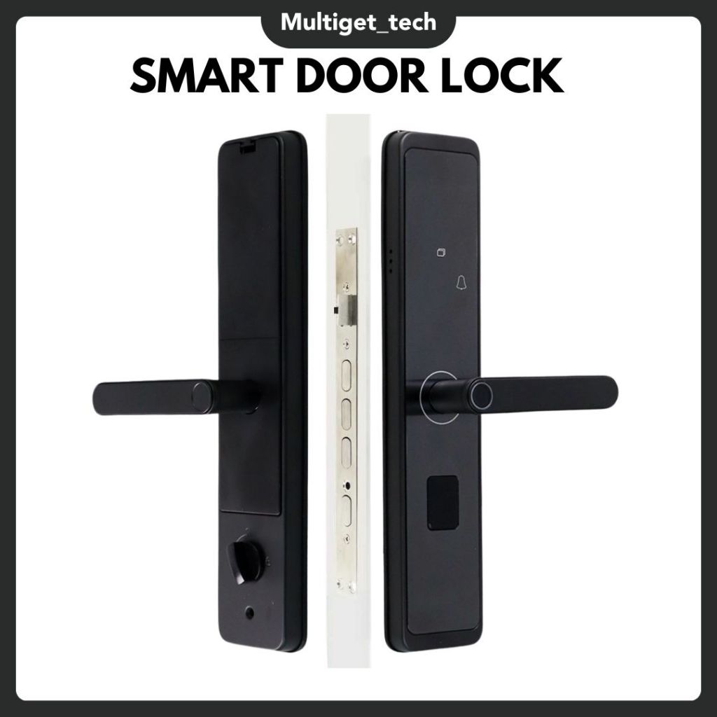 Jual Smart Door Lock Kuat Finger Print Kunci Pintu Strong Handle With ...