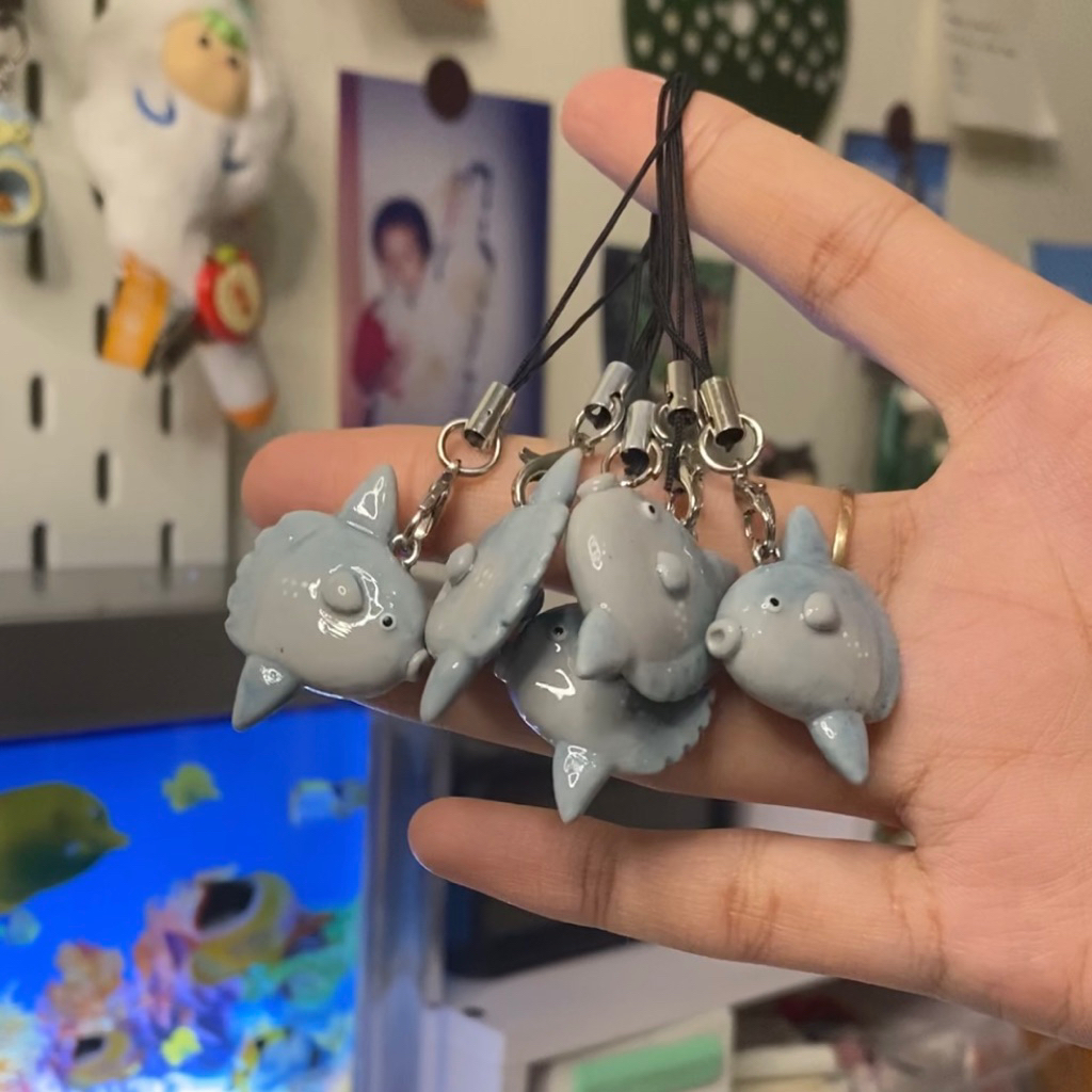 Jual mola-mola/sunfish clay charm handmade air dry clay | Shopee Indonesia