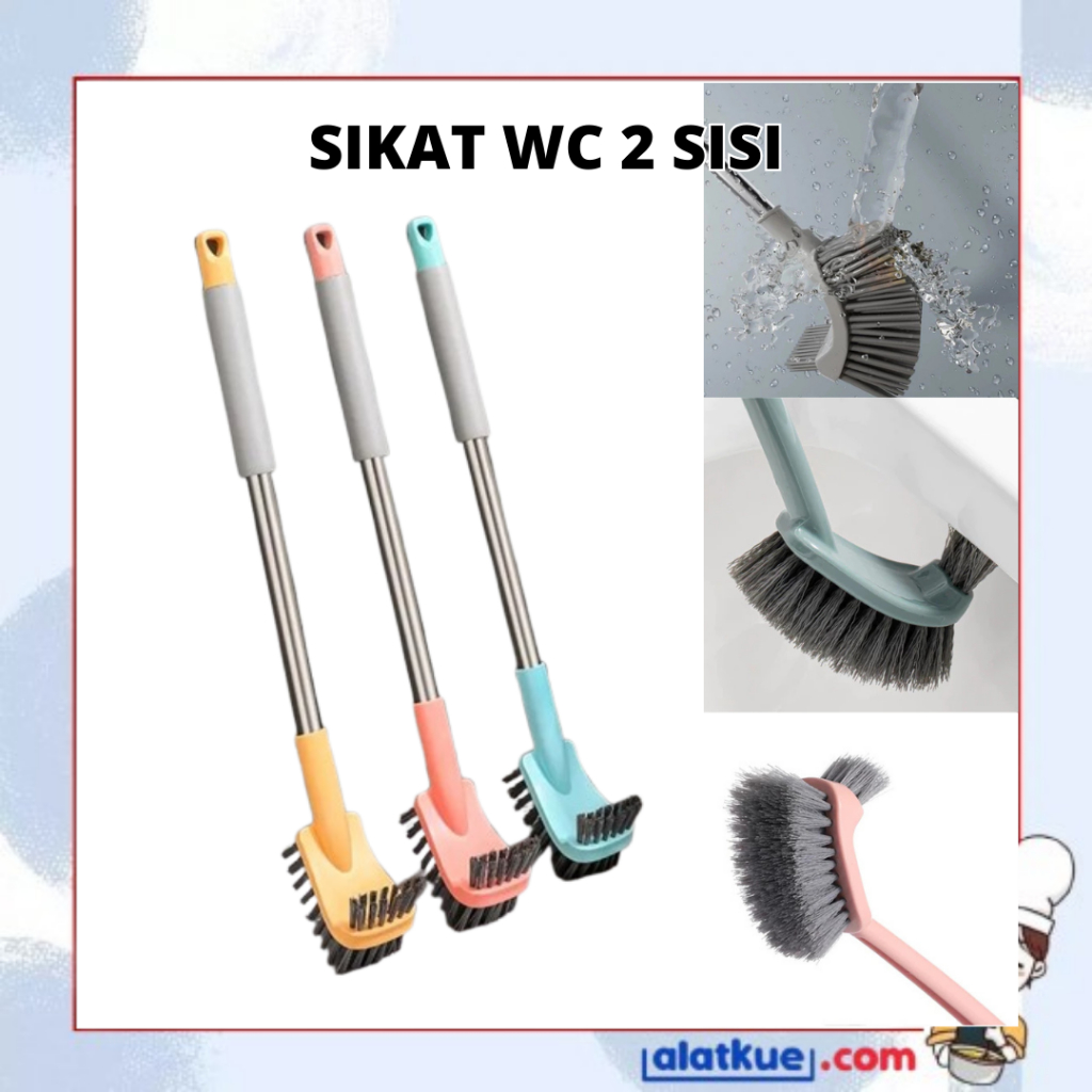 Jual Sikat WC 2Sisi Sikat Lengkung Pembersih Kloset Sikat Toliet ...