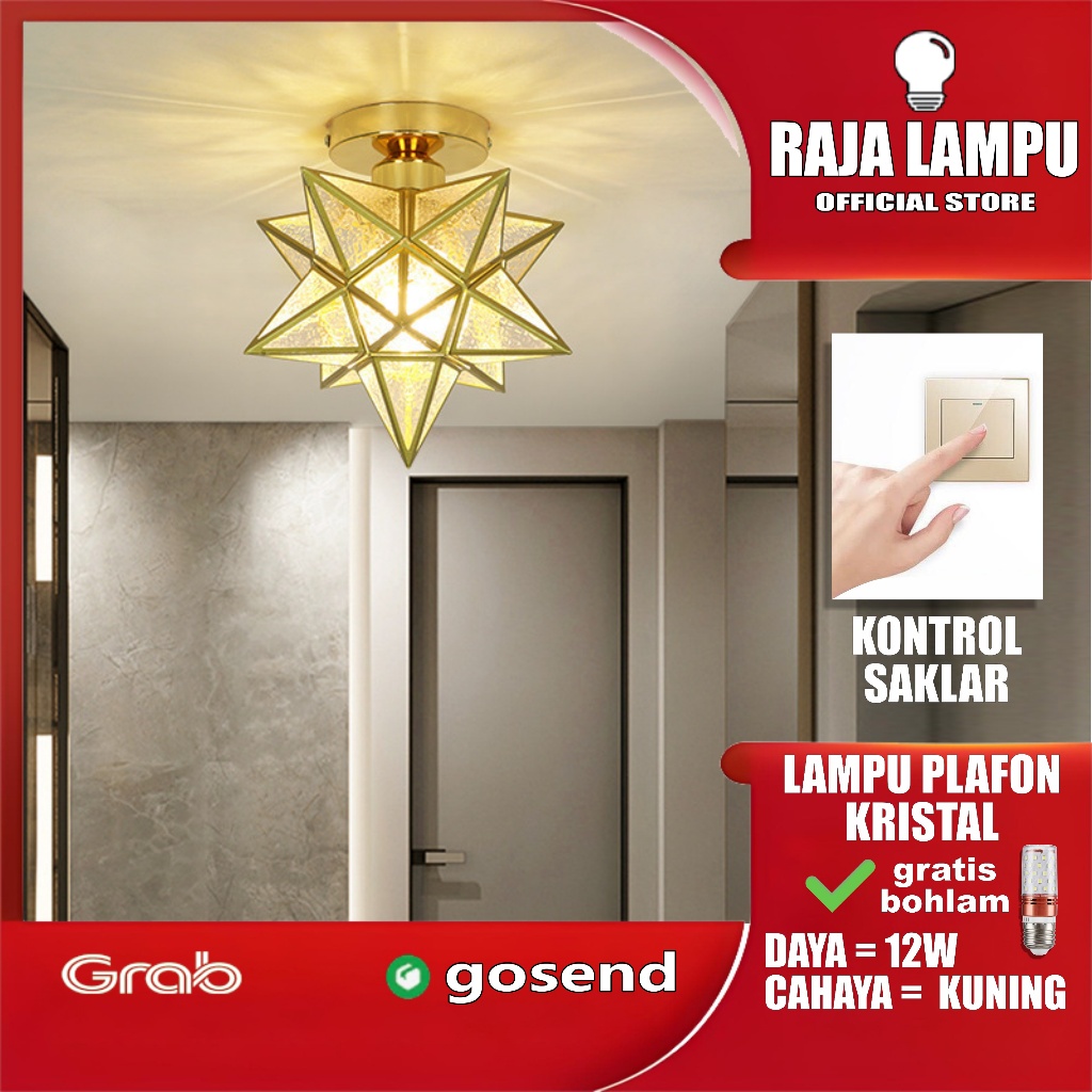 Jual 【RAJA LAMPU】Lampu Hias Gantung Kristal Rumah/ Ruang Tamu/ Kamar ...