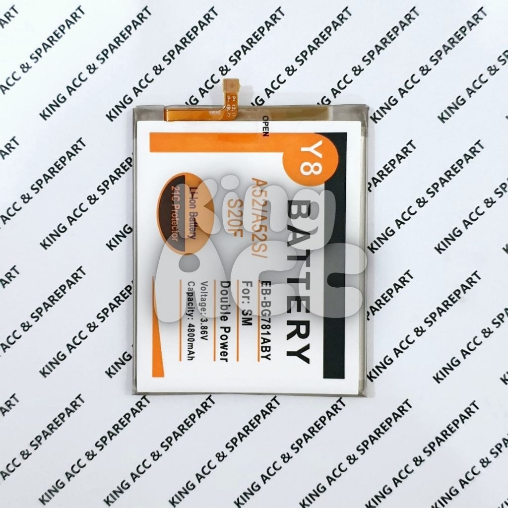 Jual NEW Y8 BATERAI BATRE BATTERY SAMSUNG GALAXY A52 / A52S / S20FE / EBG-BG781ABY DOUBLE POWER ...