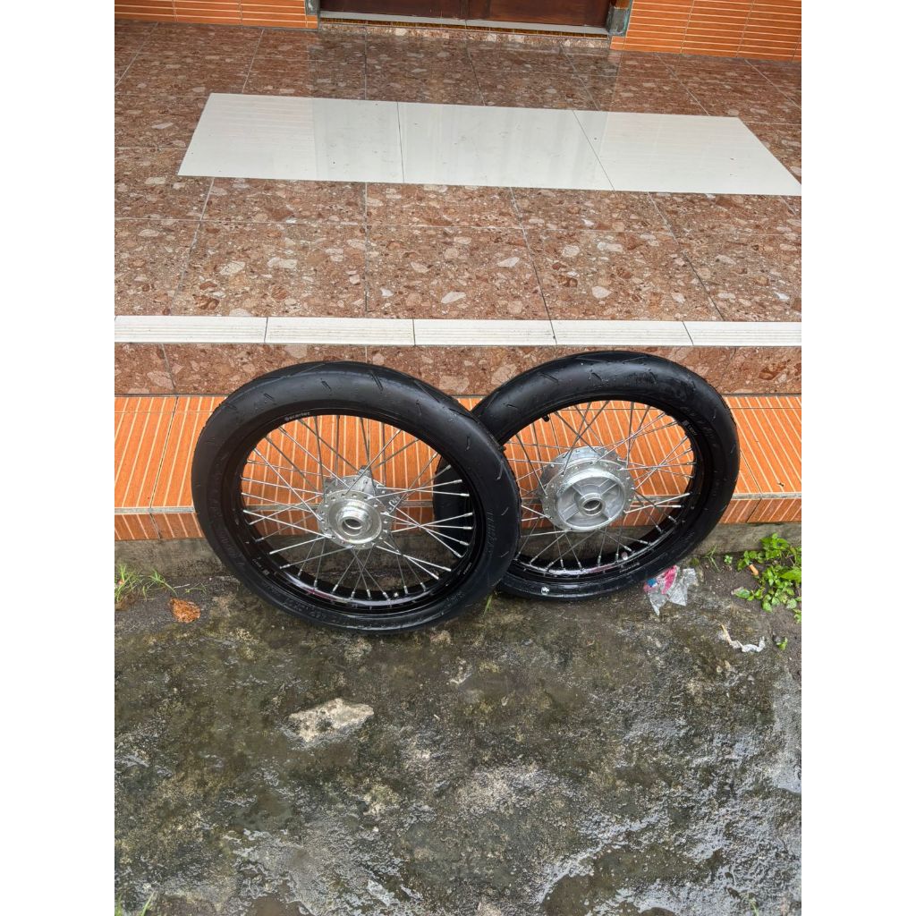 Jual Roda Set MX King 150 Ban Primax Baru RIng 17 Velg Jari Jari MX ...
