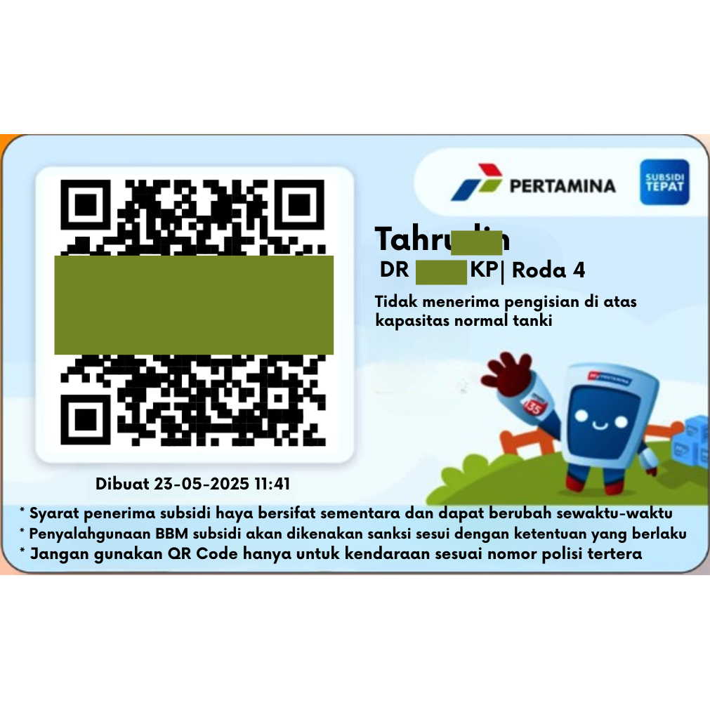 Jual Cetak Kartu QR CODE My Pertamina murah pvc | Shopee Indonesia