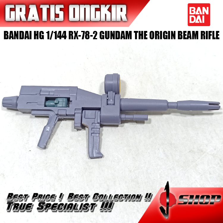 Jual BANDAI HG 1/144 RX-78-2 GUNDAM THE ORIGIN BEAM RI-FLE HG3085 | Shopee Indonesia