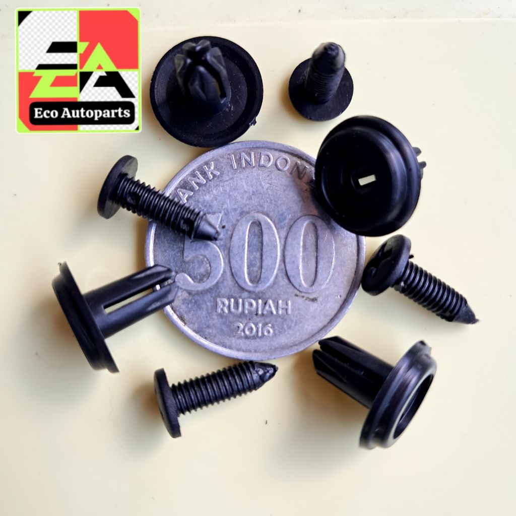 Jual Baut Klip kancing RIVET universal R5Drat Harga per 10 pasang ...