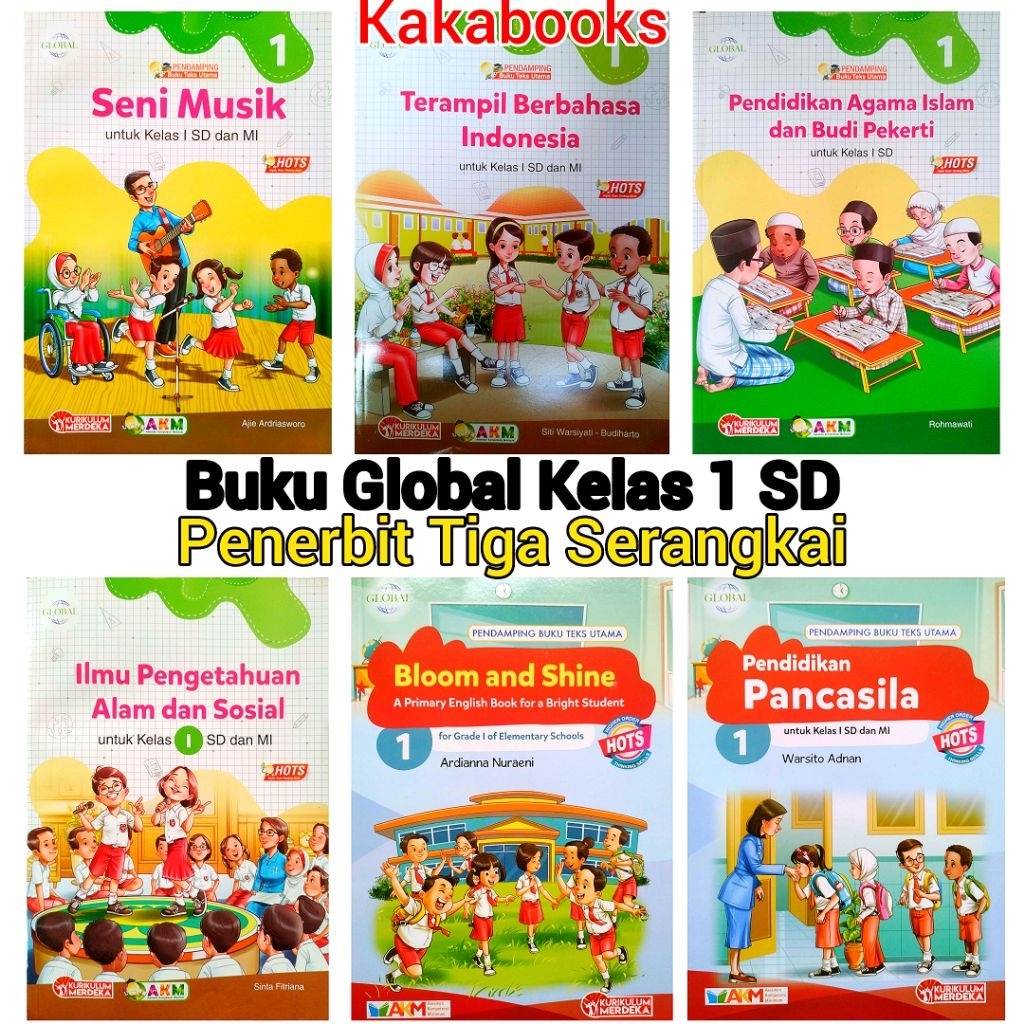 Jual Buku Global - Tiga Serangkai - SD/MI kelas 1 - kurikulum merdeka | Shopee Indonesia