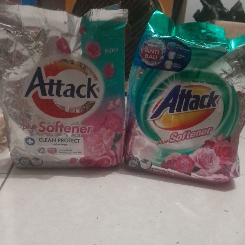 Jual detergen attack softener bubuk 1,2kg dan jaz 1 800 gr | Shopee Indonesia