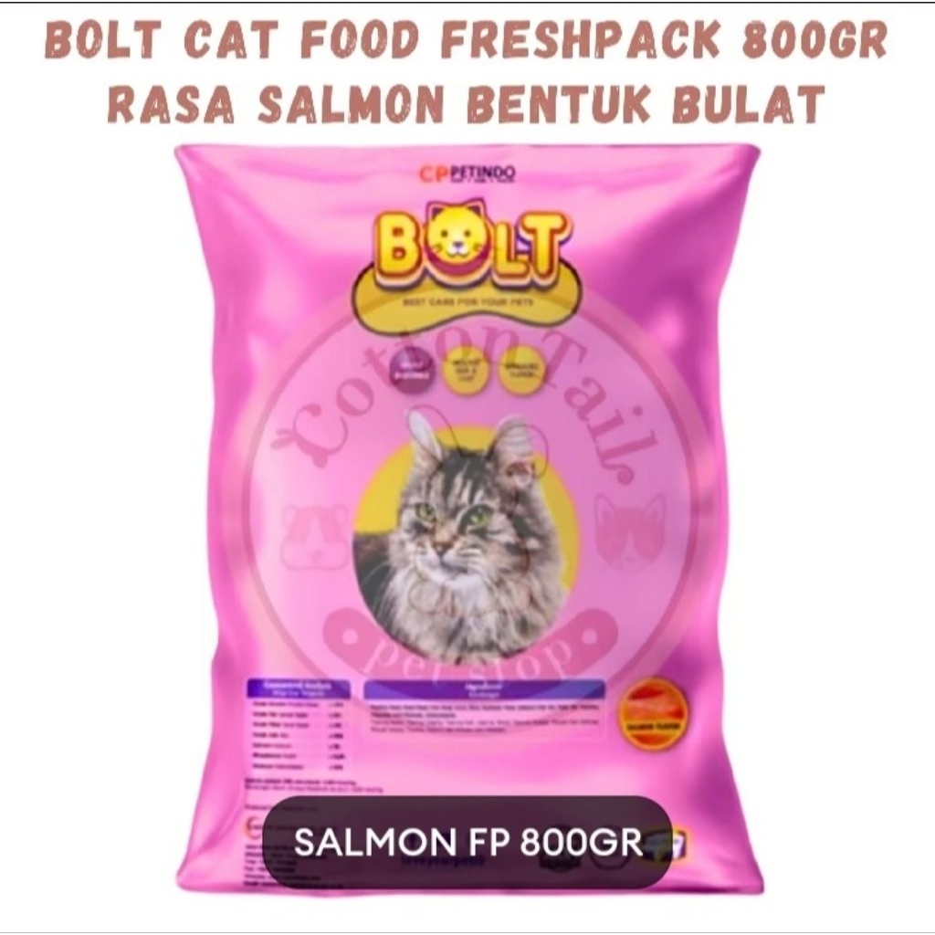 Jual Pakan kucing bolt 800gr kemasan repack | Shopee Indonesia