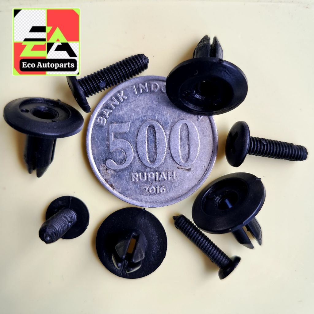 Jual Baut Klip kancing RIVET universal R8Drat Harga per 10 pasang ...