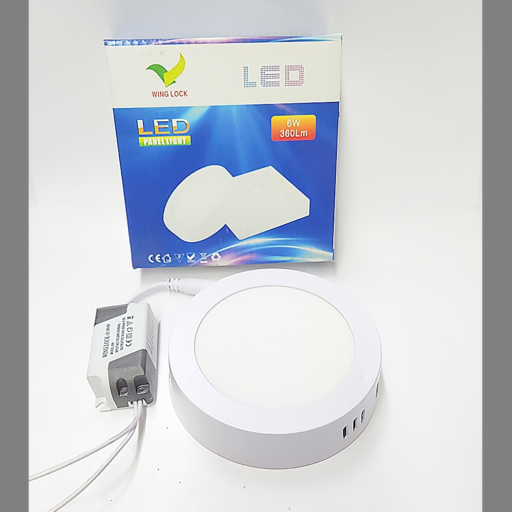 Jual LAMPU LED DOWNLIGHT PANEL OUTBOW WINGLOCK 6W 6WATT PUTIH 6500K ...