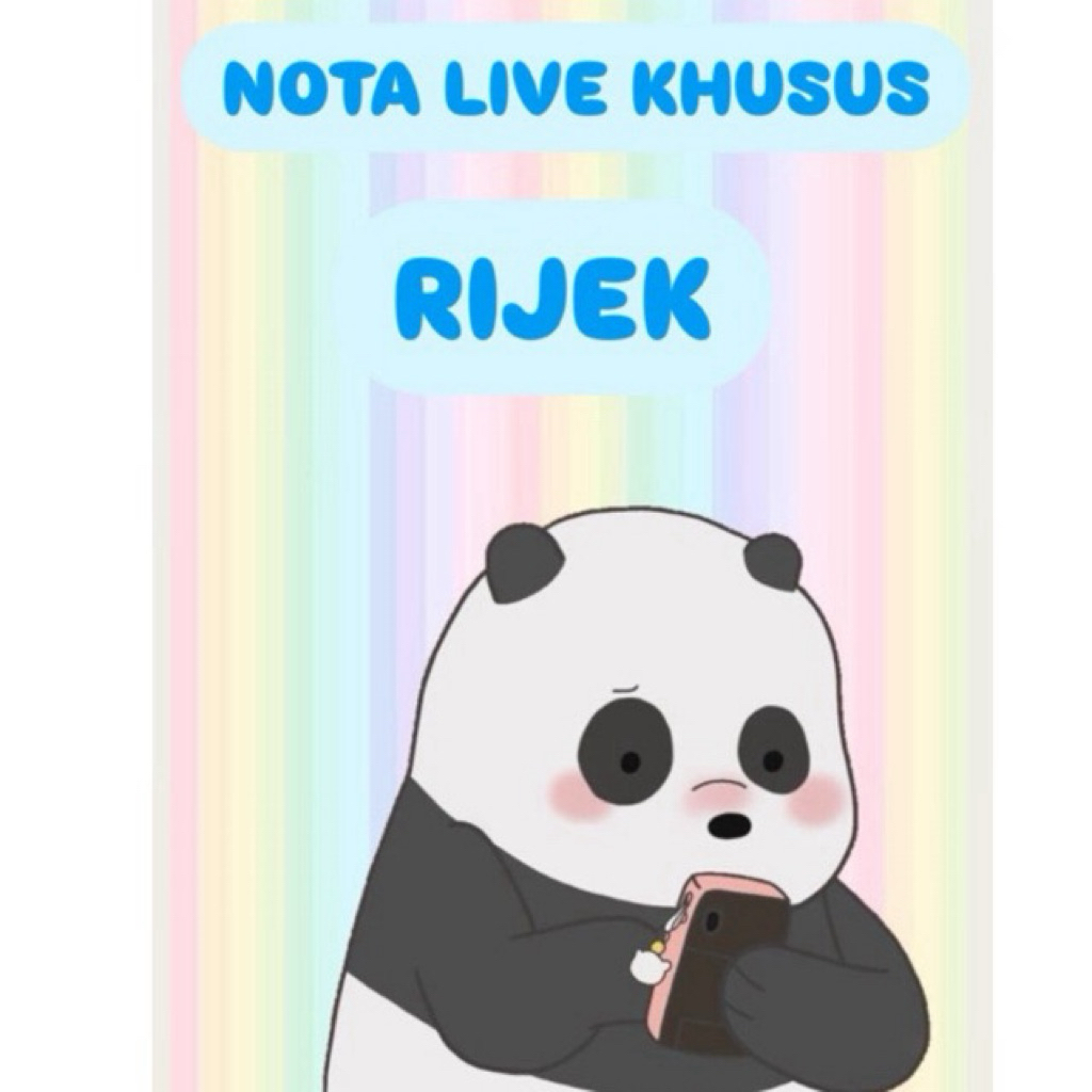 Jual NOTA LIVE ETALASE KHUSUS RIJEK (28 RABU) | Shopee Indonesia