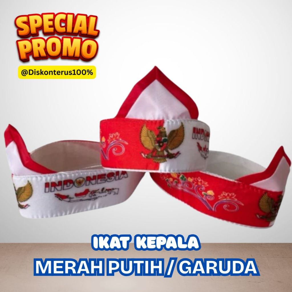 Jual IKAT KEPALA MERAH PUTIH GARUDA / UDENG / BLANGKON GARUDA MERAH ...