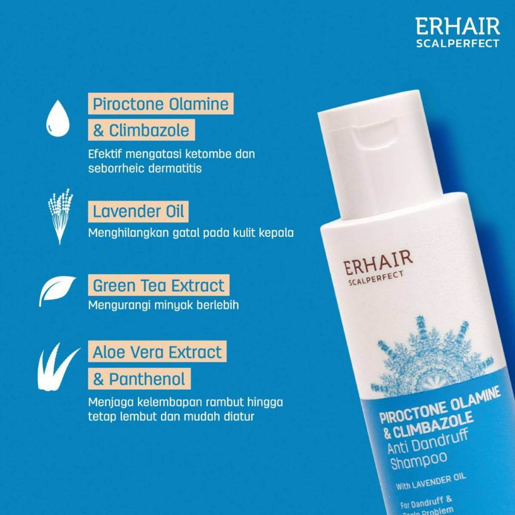 Jual ERHAIR SHAMPOO 100 ML (Hairgrow/Anti dandruff) | Shopee Indonesia