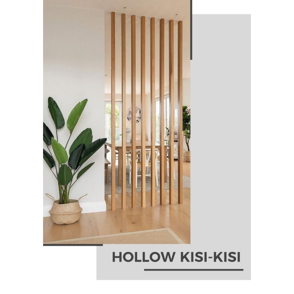 Jual hollow pvc kisi kisi indoor / hollow pvc sekat ruangan / Hollow ...