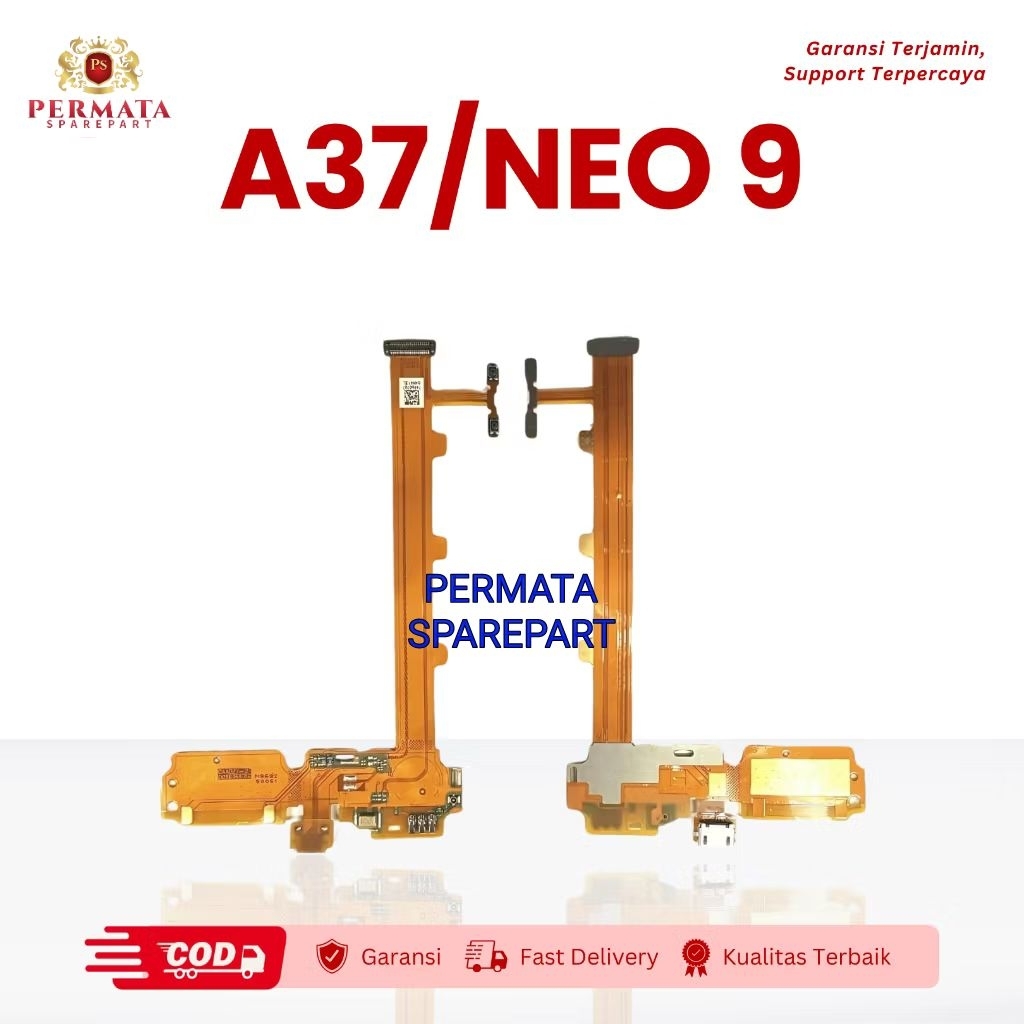 Jual FLEXIBLE KONEKTOR CHARGER + VOLUME OPPO A37 | OPPO A37F | FLEXIBLE | FLEKSIBEL | FLEXIBEL ...