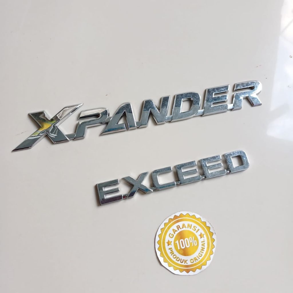 Jual emblem mobil mitsubishi expander exceed bagian belakang ORGINAL ...