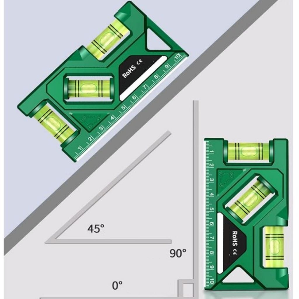 Jual Penggaris Waterpass 3 Level Pengukur Sudut Kemiringan Inclinometer ...