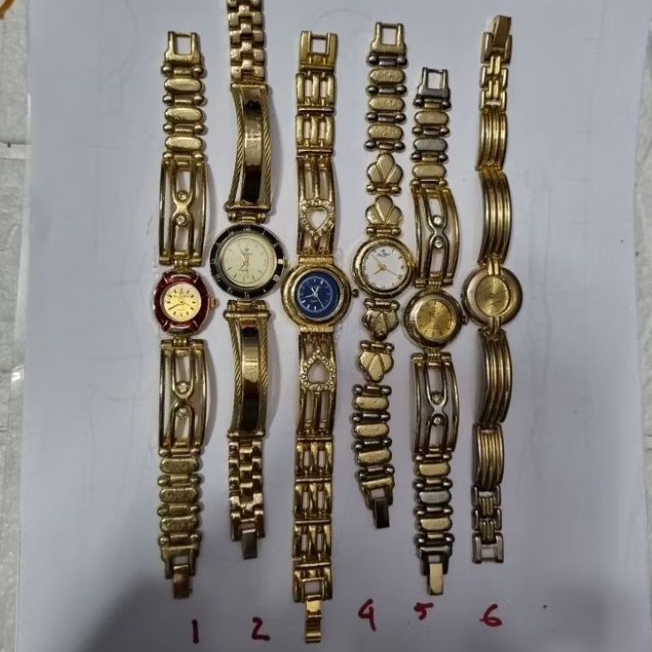 Jual jam tangan arloji fashion wanita RANTAI GOLD & kombinasi MUNGIL ...