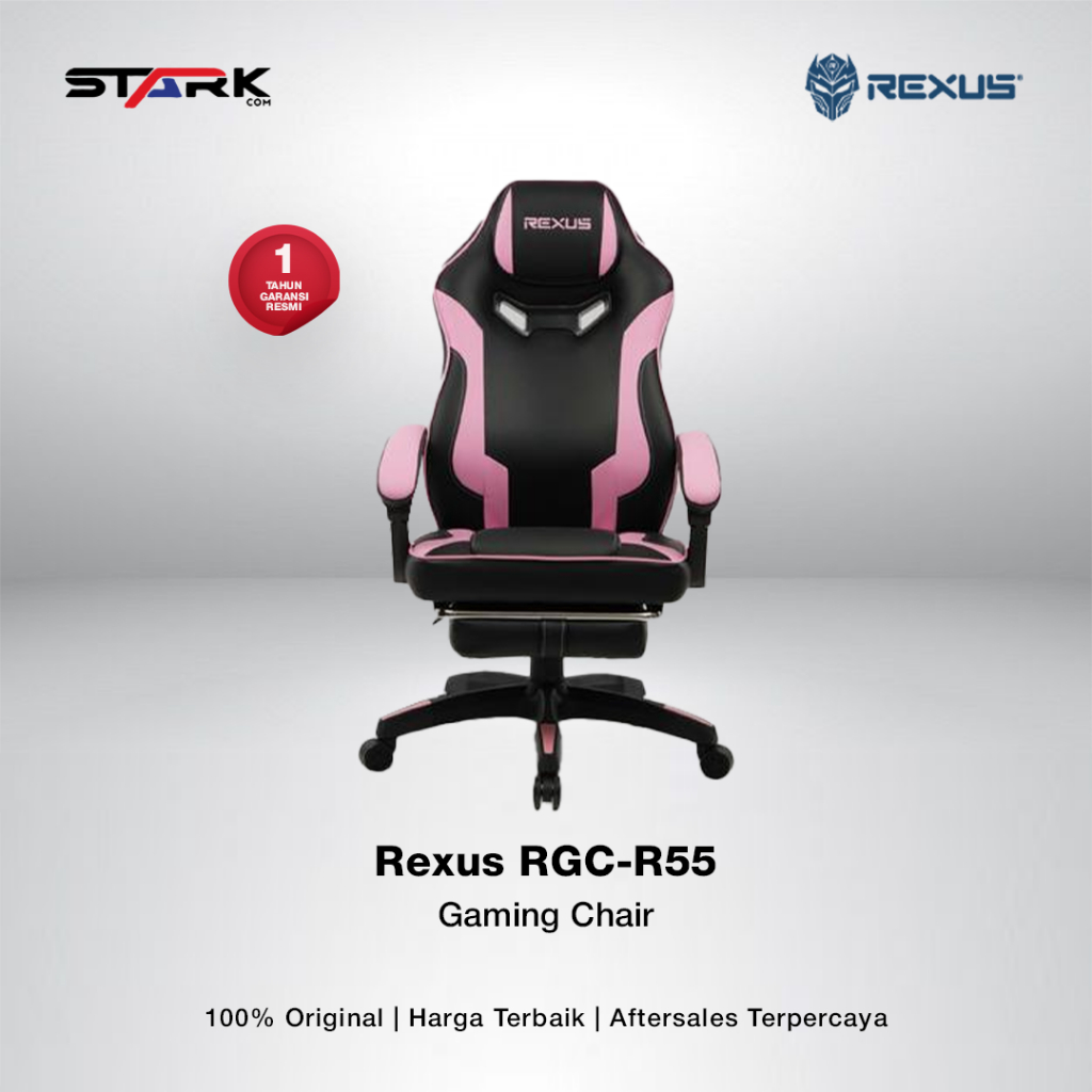 Jual Rexus RGC-R55 Gaming Chair With Footrest - Kursi Gaming Ergonomis ...