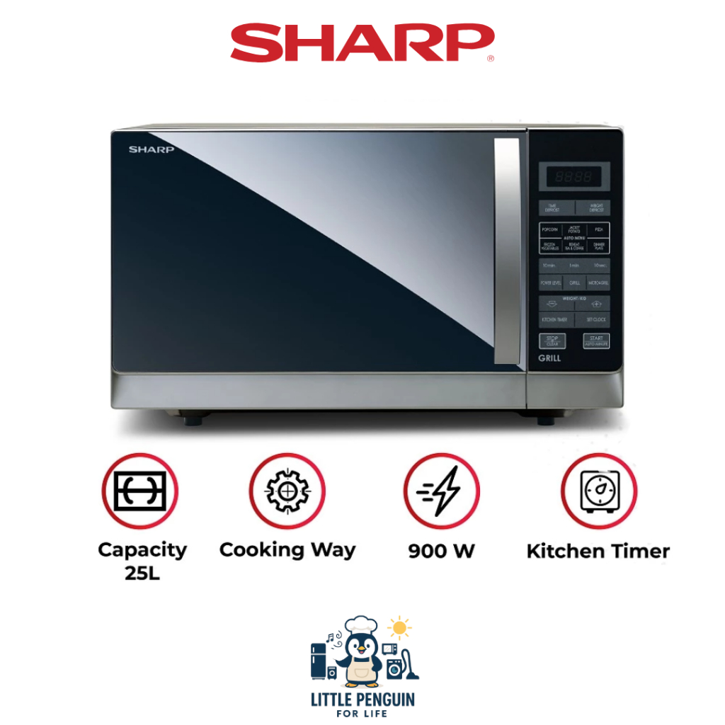 Jual SHARP R-728(S)-IN Microwave Oven Compact Grill 25 Liter | Shopee ...