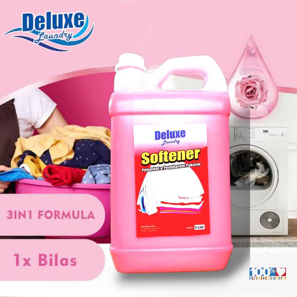 Jual Deluxe Softener Laundry // Pelembut dan Pengharum Pakaian 5 Liter ...
