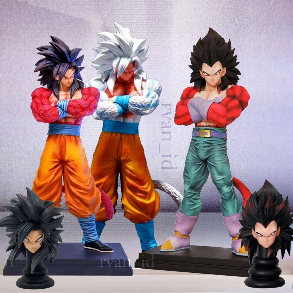 Jual Action Figure Dragon Ball - Figure Goku SS4 JT - Figure Vegeta SS4 ...
