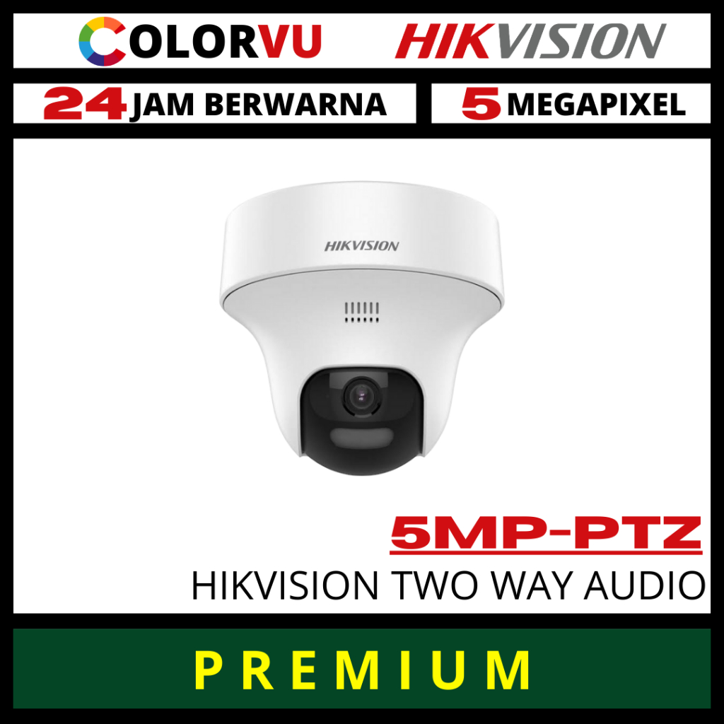 Jual CCTV HIKVISION COLORVU 5MP PTZ INDOOR TWO WAY AUDIO KAMERA CCTV ...