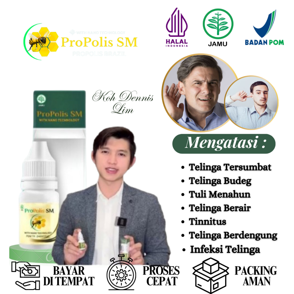 Jual ProPolis SM - Obat Tetes Telinga Tersumbat, Telinga Budeg Sebelah ...