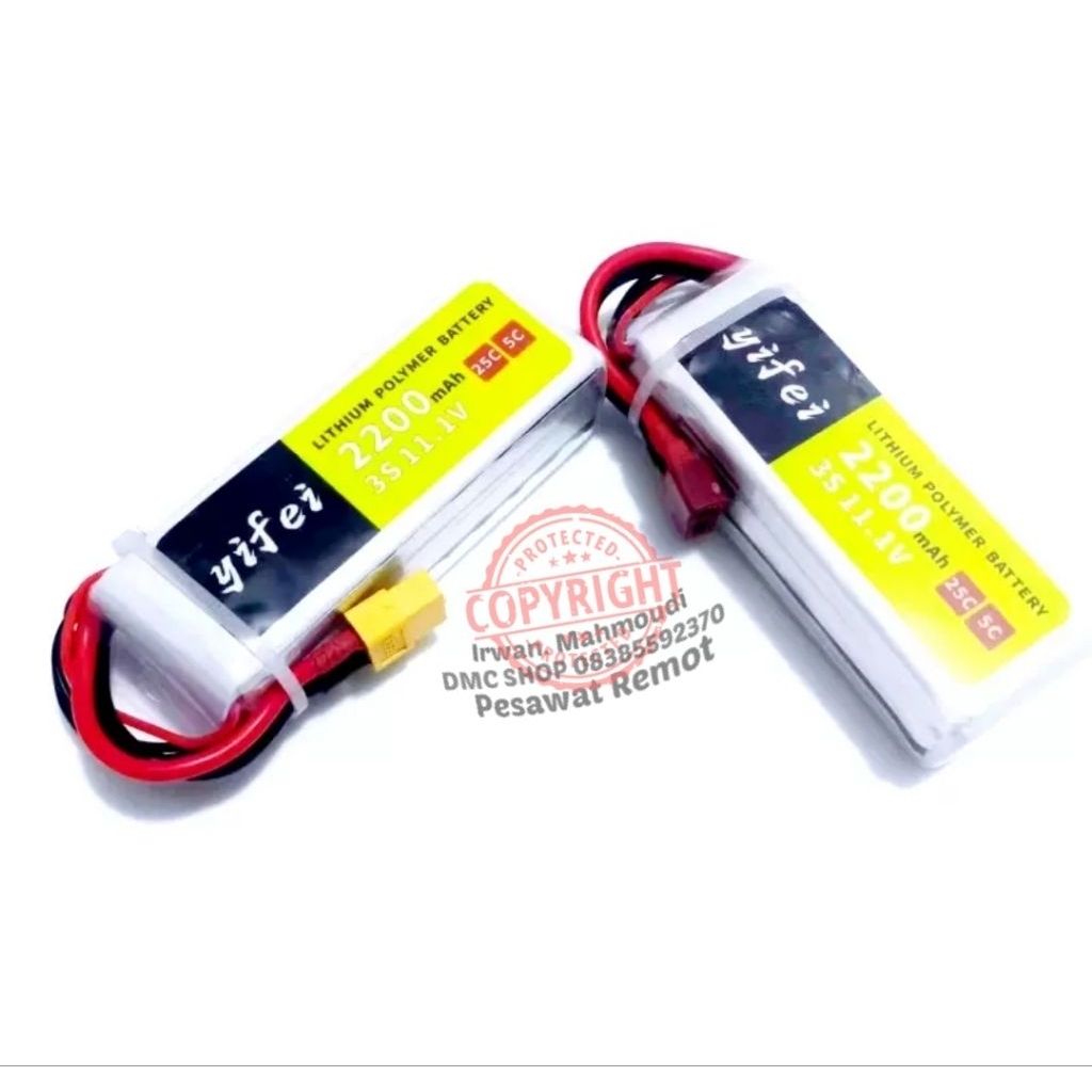 Jual Yifei LiPo Lithium Polymer 3S 11.1V 25C 850mAH 1000mAH Battery Baterai | Shopee Indonesia