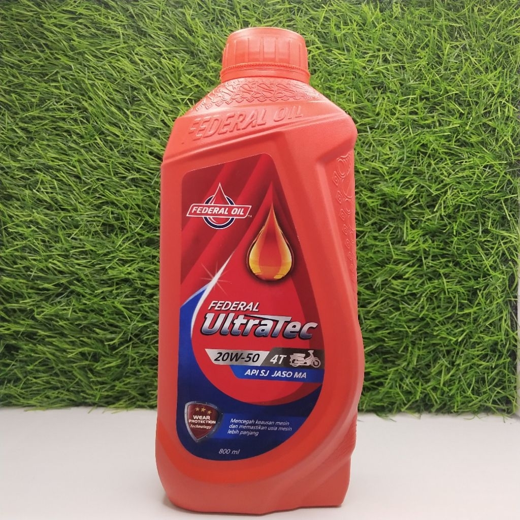 Jual FEDERAL Oil Ultratec Manual 800ml Oli Motor Bebek Universal ...